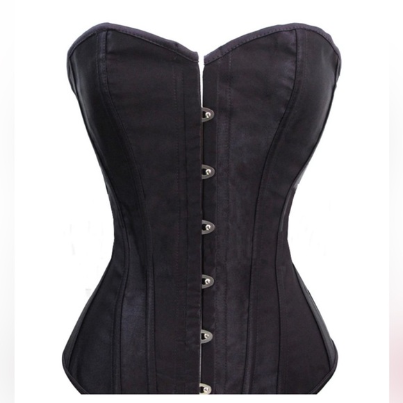 chicastic | Tops | Chicastic Black Strapless Corset Top Black Goth ...